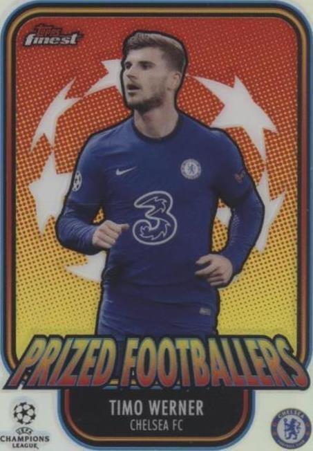 2020-21 Topps Finest UCL - Prized Footballers Timo Werner #PF-TW for ...