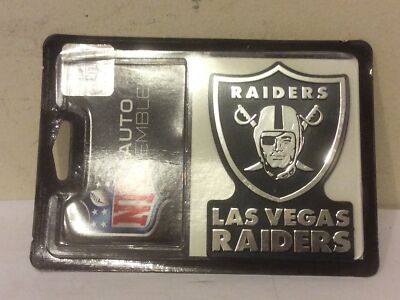 Las Vegas Raiders Auto Emblem Plastic Molded Silver Chrome Raised ...