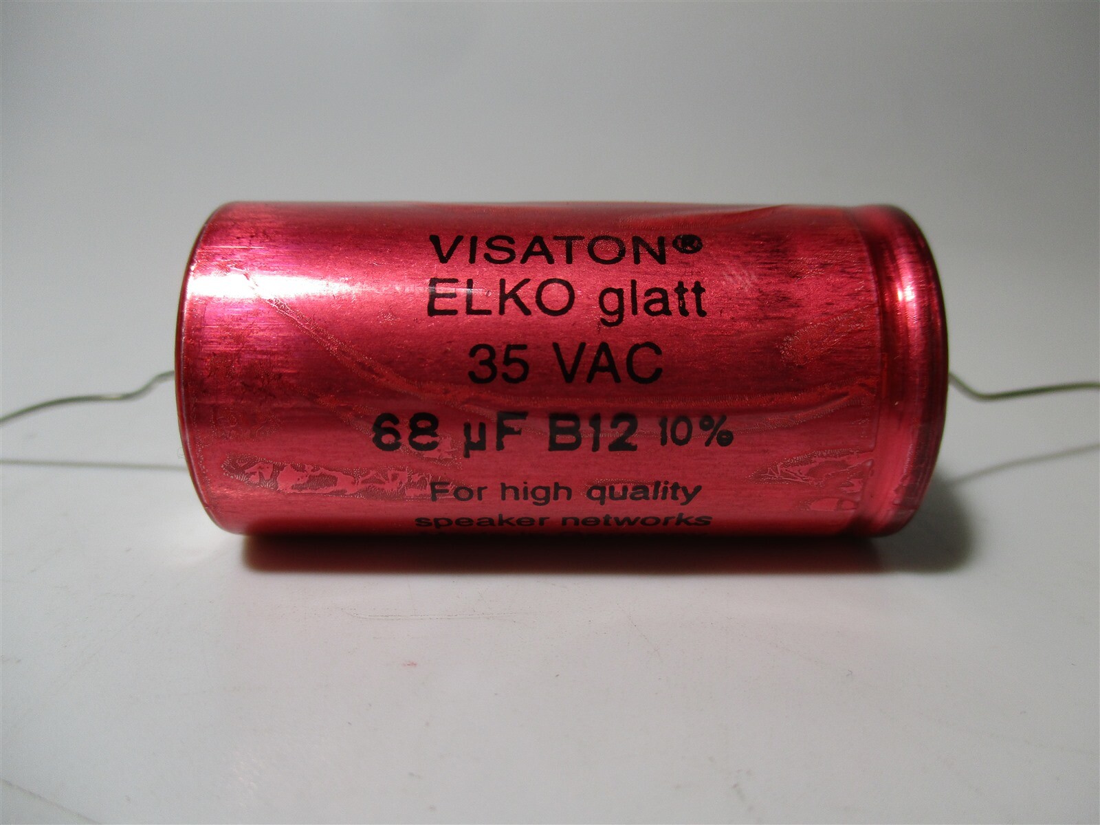 Visaton (CA07629) ELKO Glatt Bipolar Electrolytic 68uF 35VAC B12 ...