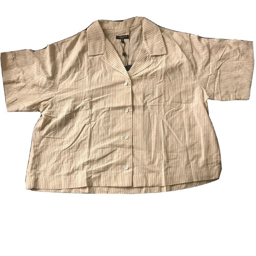 Rag & Bone NWT Medium Beige Reed Stripe Short Sleeve Top/Shirt/Blouse ...