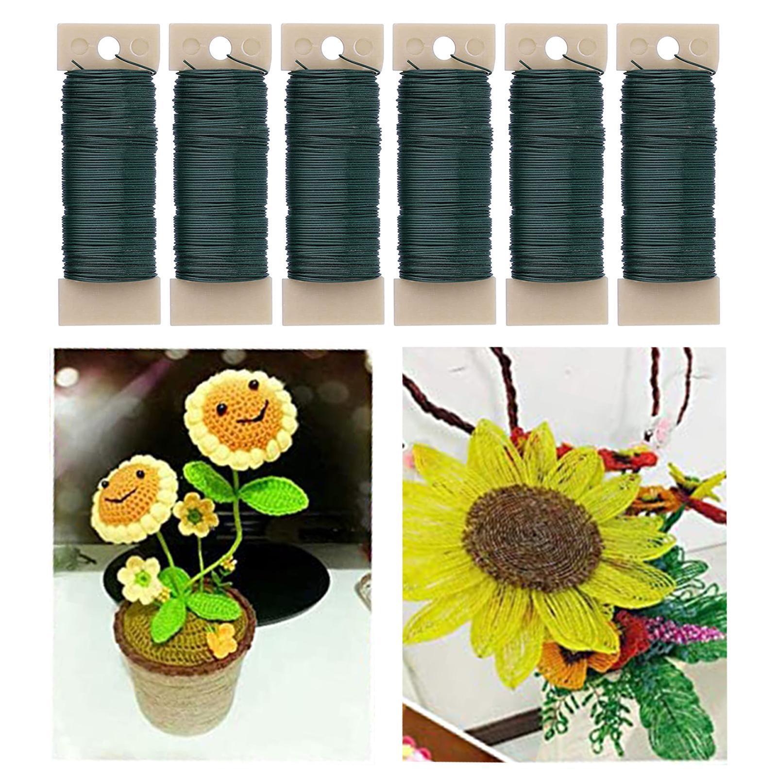 230 Yards 22 Gauge Green Floral Paddle Wire Florist Wire Roll Garland ...