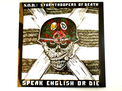 S.O.D. STORMTROOPERS OF DEATH LP SPEAK ENGLISH OR DIE (2) VINYL + BONUS ...