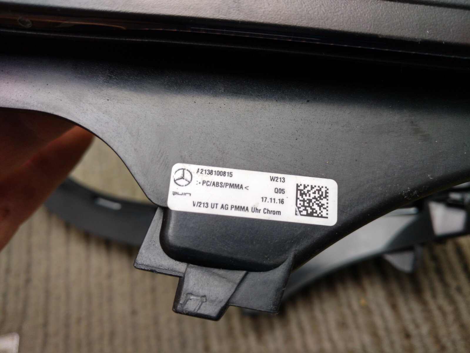 Mercedes W213 E Class Centre Console Fascia Trim Piano Black Panel ...