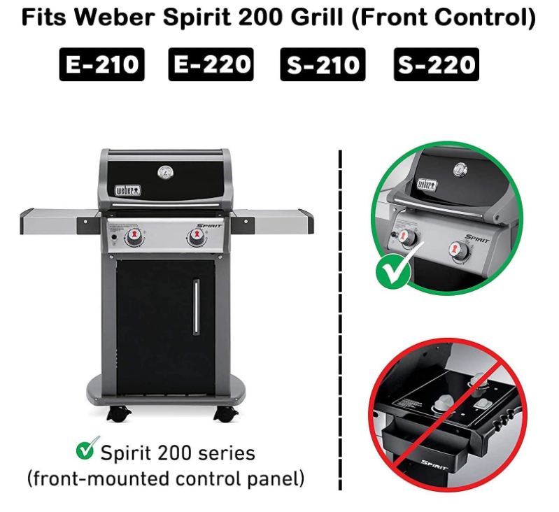 7637 Grill Cooking Griddle for Weber Spirit I & II 200 - E210 E220 S210 ...