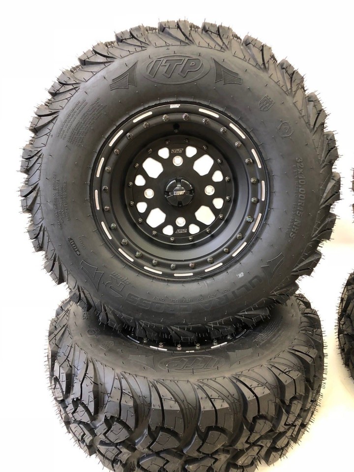 DWT 15" SECTOR BEADLOCK WHEELS RIMS 32" ITP ULTRA CROSS TIRES RZR XP ...