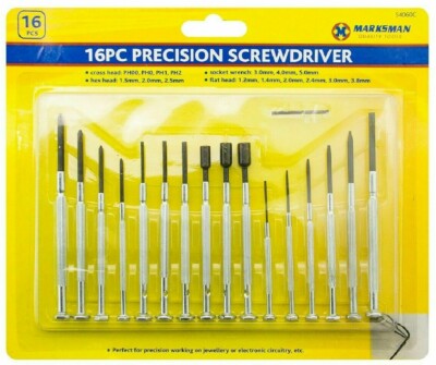 16PC MICRO PRECISION JEWELLERS SCREWDRIVER SOCKET SET | eBay UK