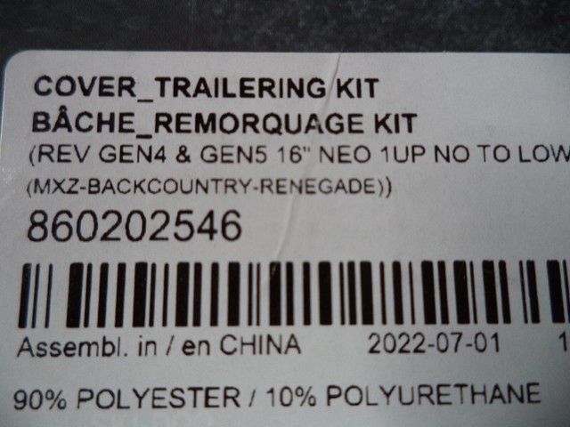 Ski-doo OEM Rev Gen 4 Gen 5 ROC cover 860202546 for sale online | eBay