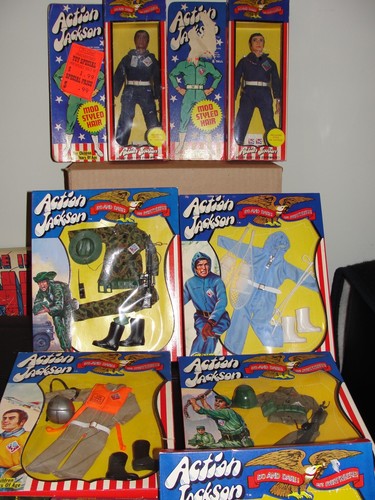 Vintage 1971 "Action Jackson" Mego" 8” Action Figures AA NB X 2 W 6 ...