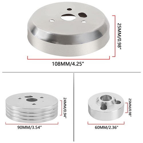 5&6 Hole Steering Wheel Hub Adapter Car Polished Short Hub Connector ...