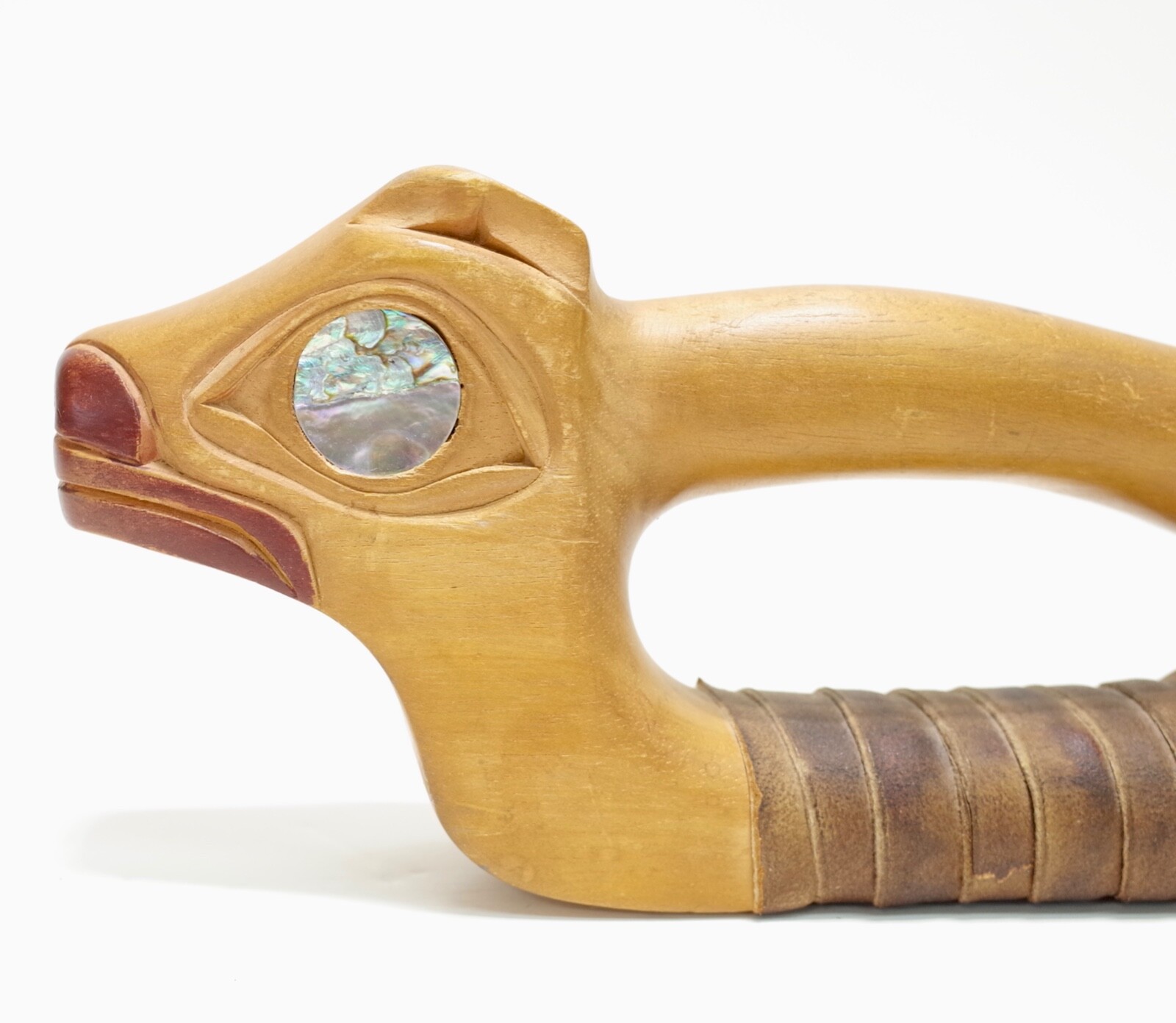 vintage HAIDA Art Northwest Coast Figural Hand ADZE for carving totem ...