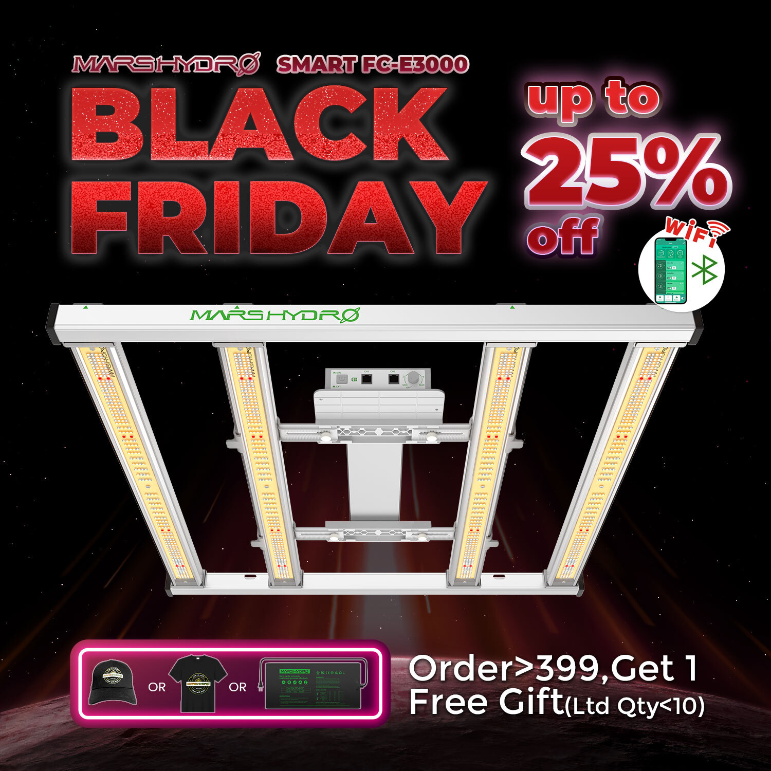 Mars+Hydro+FC-E3000+300W+LED+Grow+Light for sale online | eBay