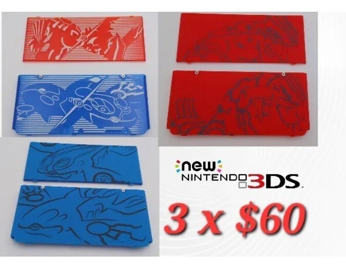 3xNew Nintendo 3ds 2015 (No XL) Edition Pokemon Groudon Kyogre ...