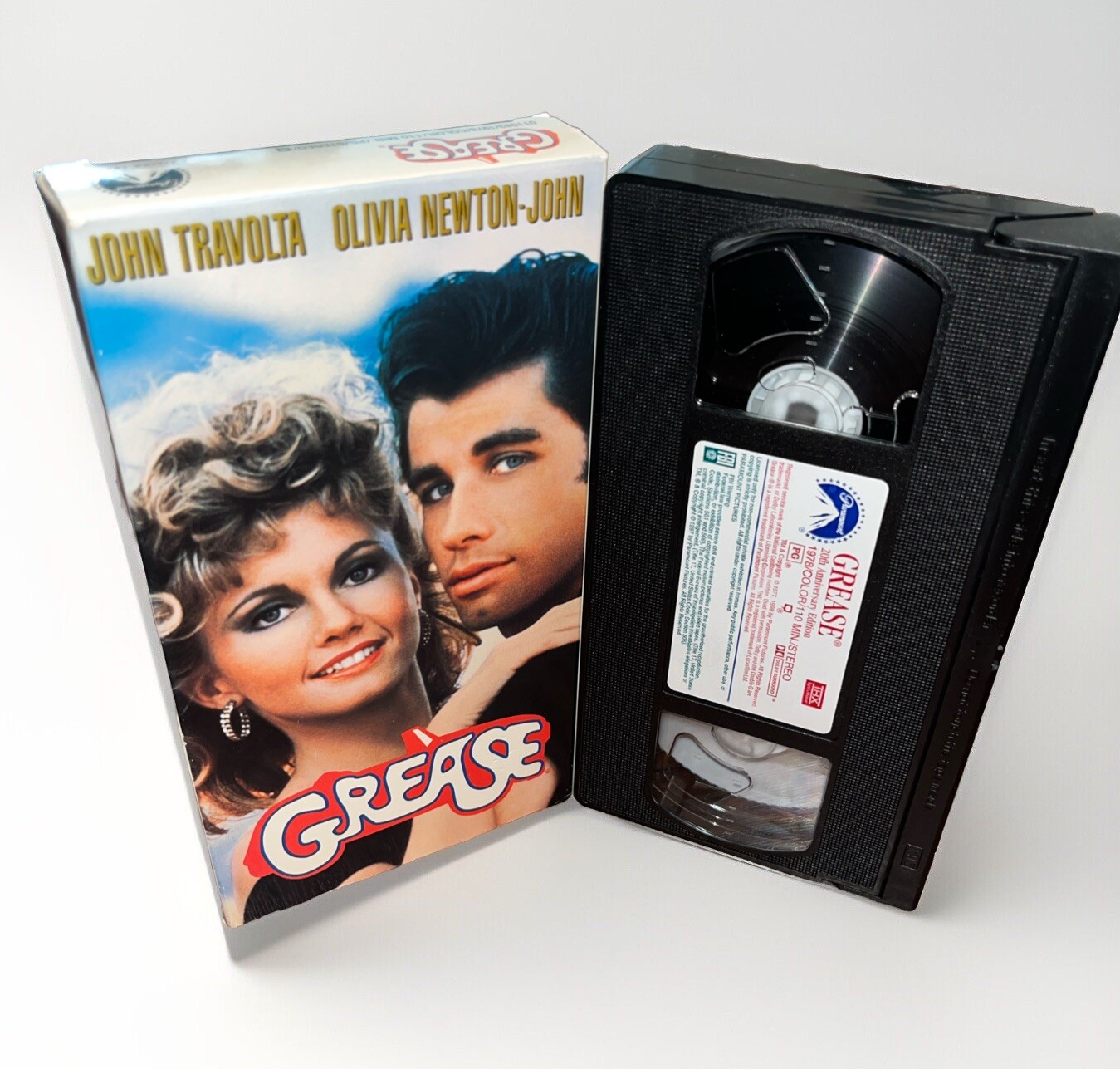 Grease VHS (1977 Movie; 1990 Release) Vintage John Travolta Olivia ...