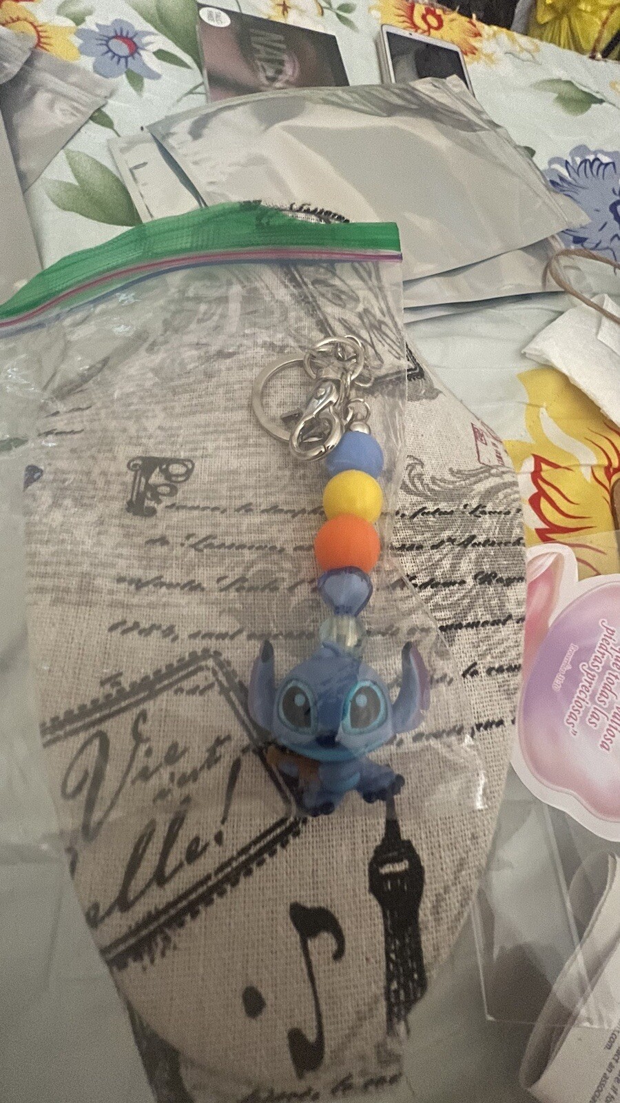 Disney Doorables Beaded Keys Chain Stitch Ukulele Stitch | eBay