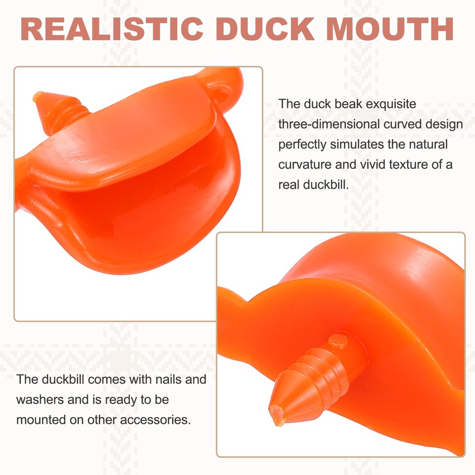 20Pcs Plastic Duck Beak, 0.27" Doll Safety Duckbill Replacement Decor ...