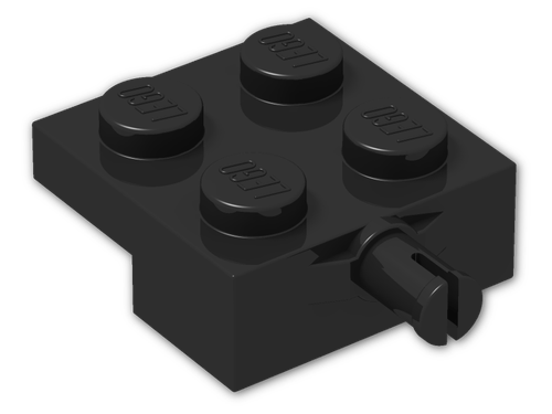 LEGO PLATE MODIFIED 2X2 WITH WHEEL HOLDER (4 PCS) CHOOSE YOUR COLOR ...