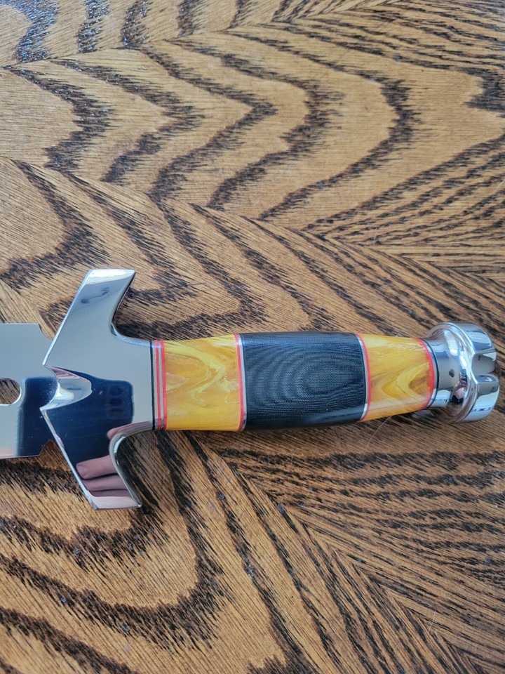 Gil Hibben Expendables II Double Shadow Prototype Knife w/sheath! Very ...