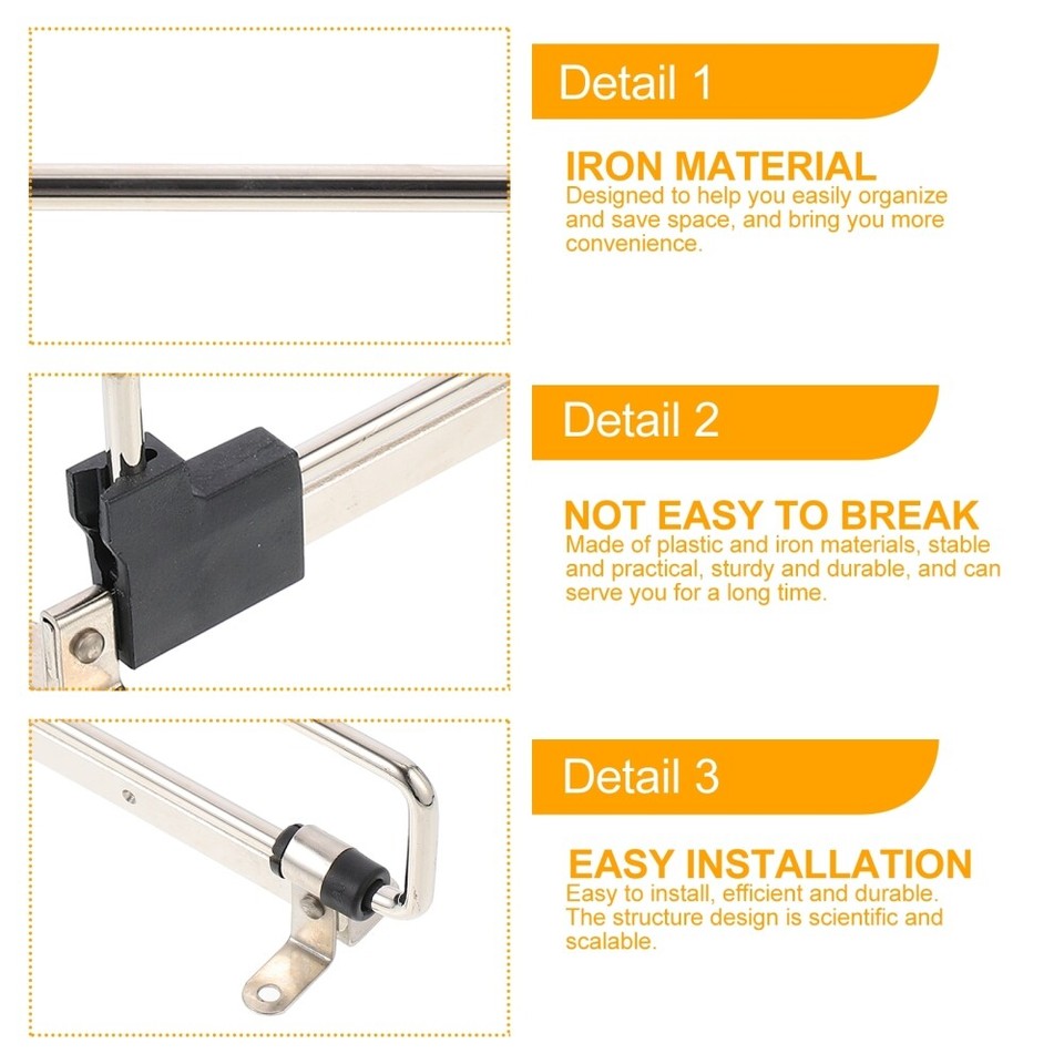 Closet Rods for Hanging Clothes Coat Hanger Telescopic Rail Storage | eBay