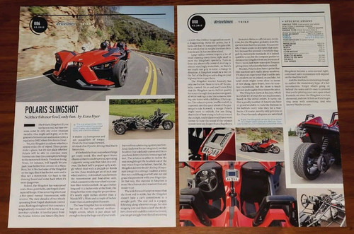 POLARIS SLINGSHOT MAGAZINE ARTICLE CAR AND DRIVER DRIVE LINES ...