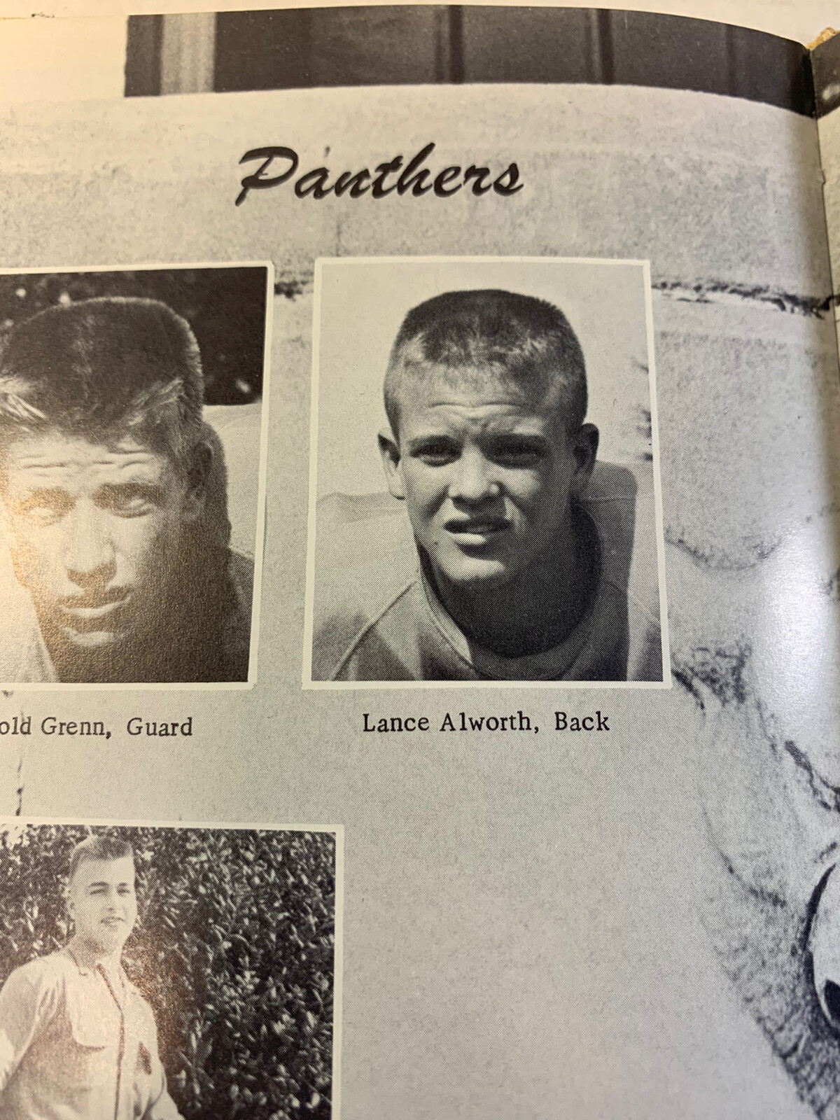 Vintage LANCE ALWORTH Brookhaven Miss School Yearbook Annual Dallas ...