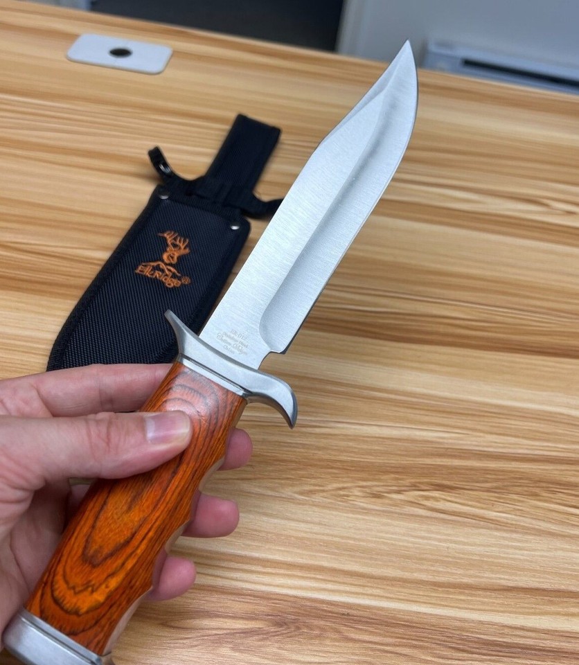 12" ELK RIDGE SURVIVOR TACTICAL HUNTING SURVIVAL KNIFE w/ SHEATH Full ...