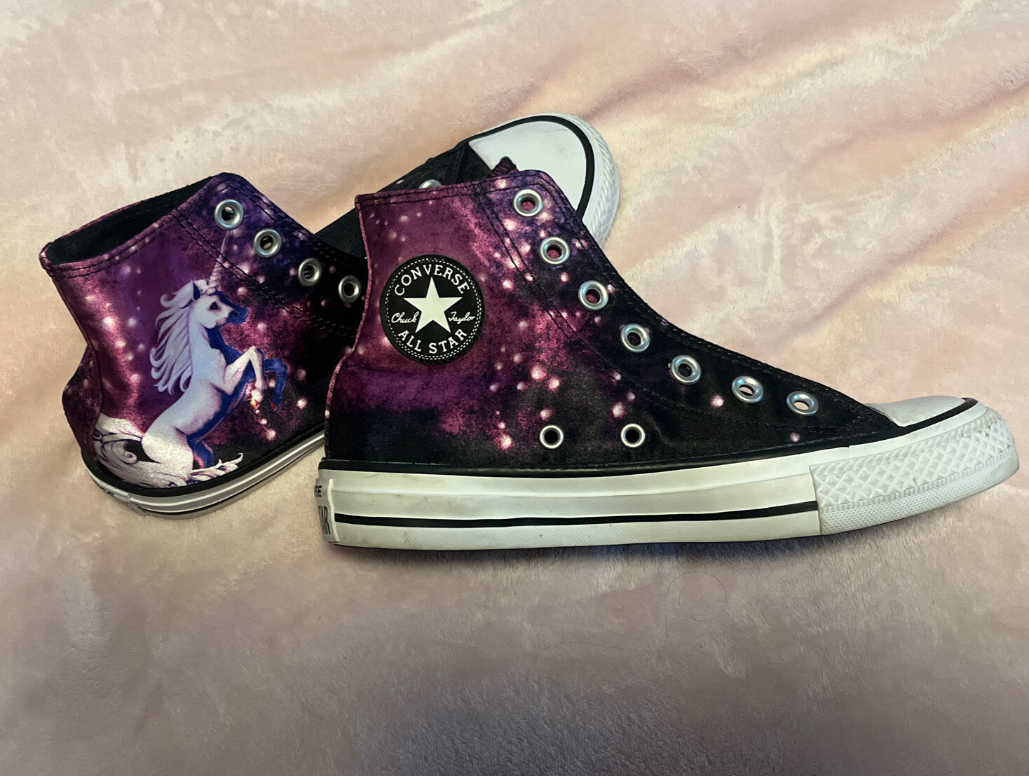 Converse Chuck Taylor All Star Satin Unicorn Black Pu… - Gem