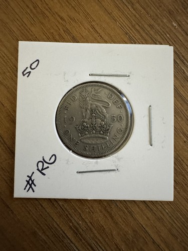 🌈1950 UNITED KINGDOM SHILLING 🌈DETAILED ENGISH REVERSE KING GEORGE VI # ...