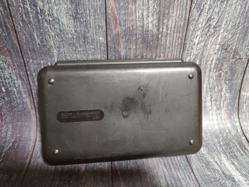 Vintage Retro 1990s Eldon Rubbermaid Black Plastic Pencil Box Case ...