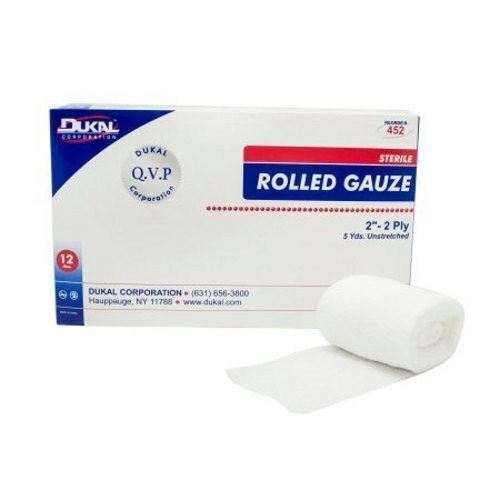 Fluff Bandage Roll Dukal Cotton 2-Ply 2 Inch X 5 Yard Roll Shape ...