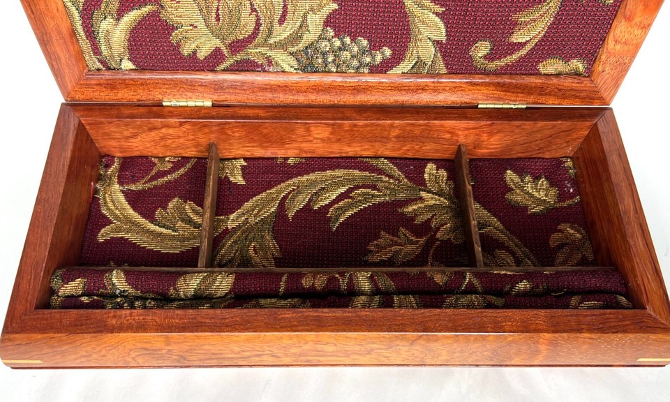 Curly Maple & Cherry Wood Hall Keys Remote Jewelry Keepsake Box Hinged ...