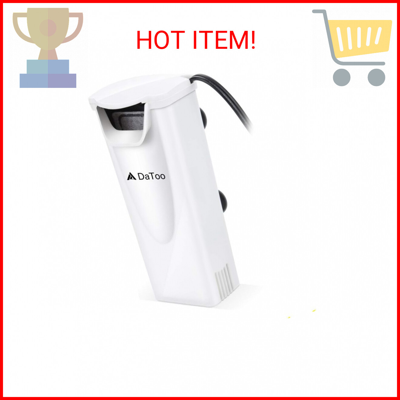 DaToo Aquarium Power Filter in-Tank Ultra Silent Small Fish Tank Filter ...