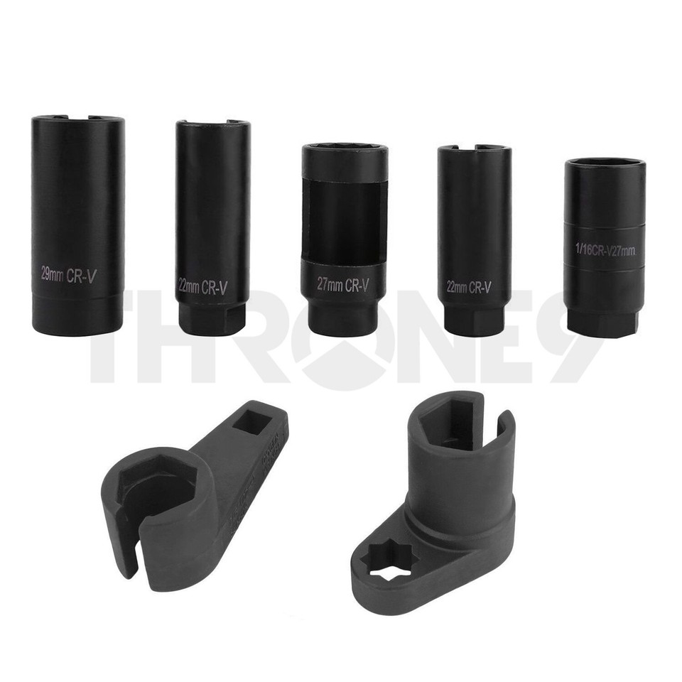 1/2" 3/8" 7/8" Oxygen Sensor Socket Wrench 22mm 27mm 29mm Auto Repair ...