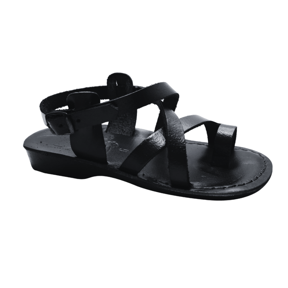 Jesus black SANDALS genuine handmade leather sandals Jesus sandals | eBay
