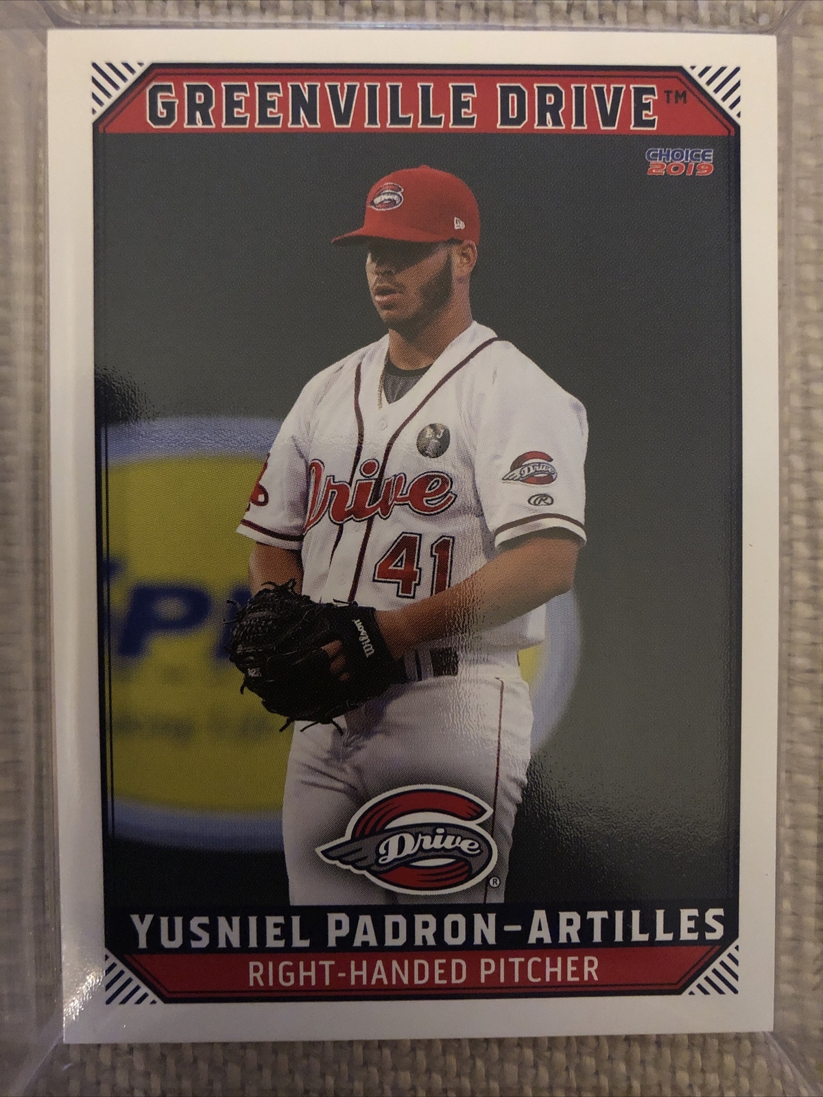 2019 Greenville Drive Choice #19 Yusniel Padron-Artilles Miami Springs ...
