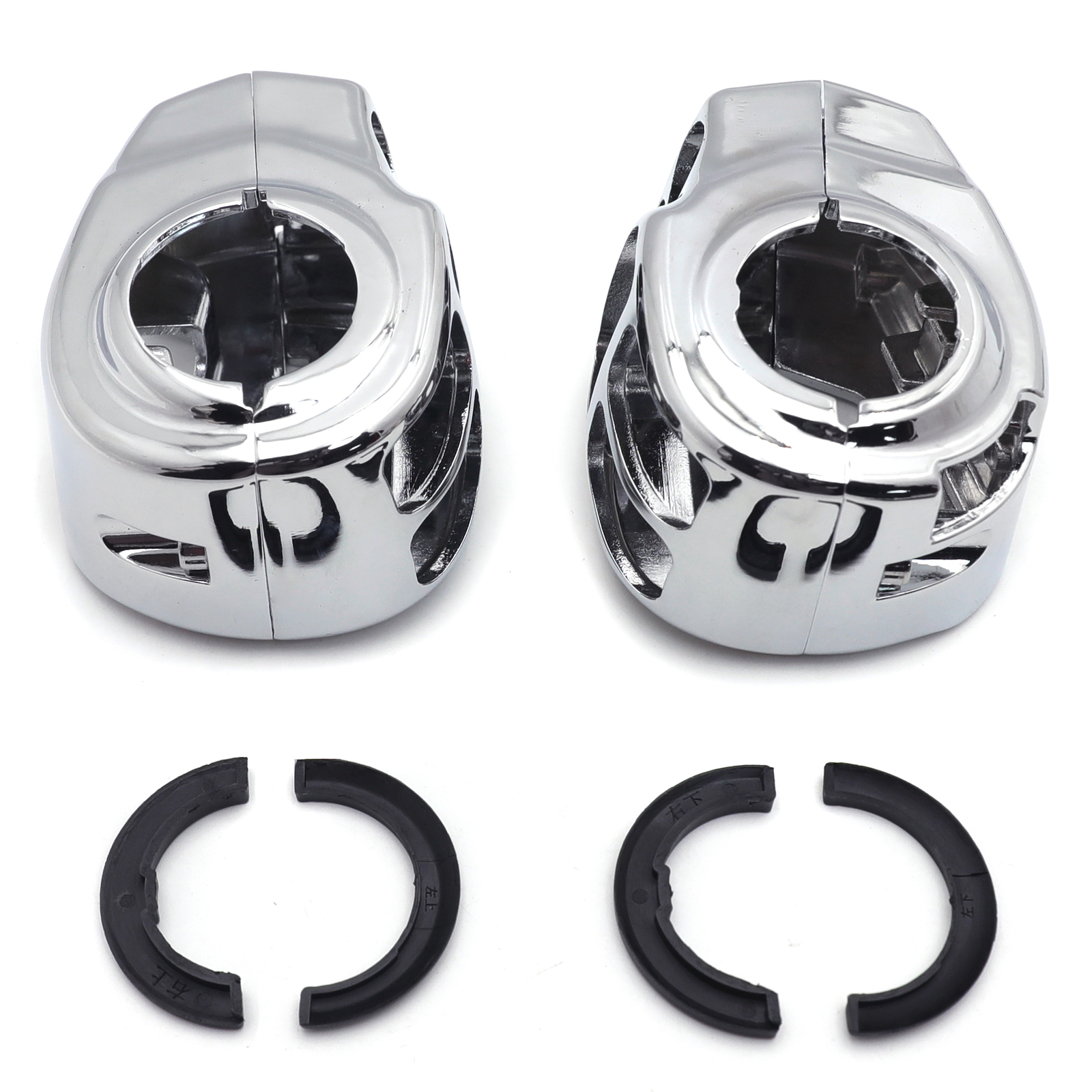 Chrome Switch Housing Cover Kit For Harley Touring 14-17 Aftermarket ...