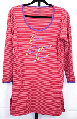 Victoria's Secret Pullover Sleepwear Shirt Dress Size S 100% Cotton RN ...