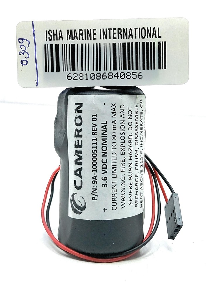 Cameron 9A-100005111 Rev 01 Flowmeter Valve Battery 0309 | eBay