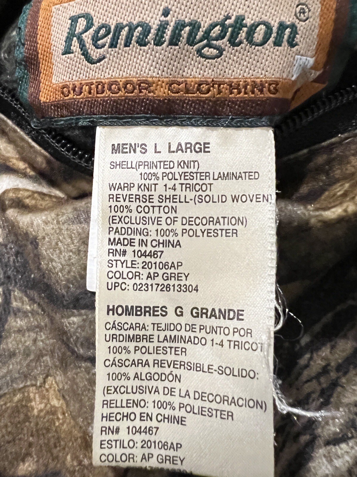 Remington Men’s Reversible Insulated Jacket Tan Canva… - Gem