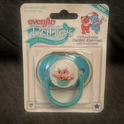 Vintage 90s Evenflo Babies Pacifier & Holder Baby Sheep Lamb Travel ...