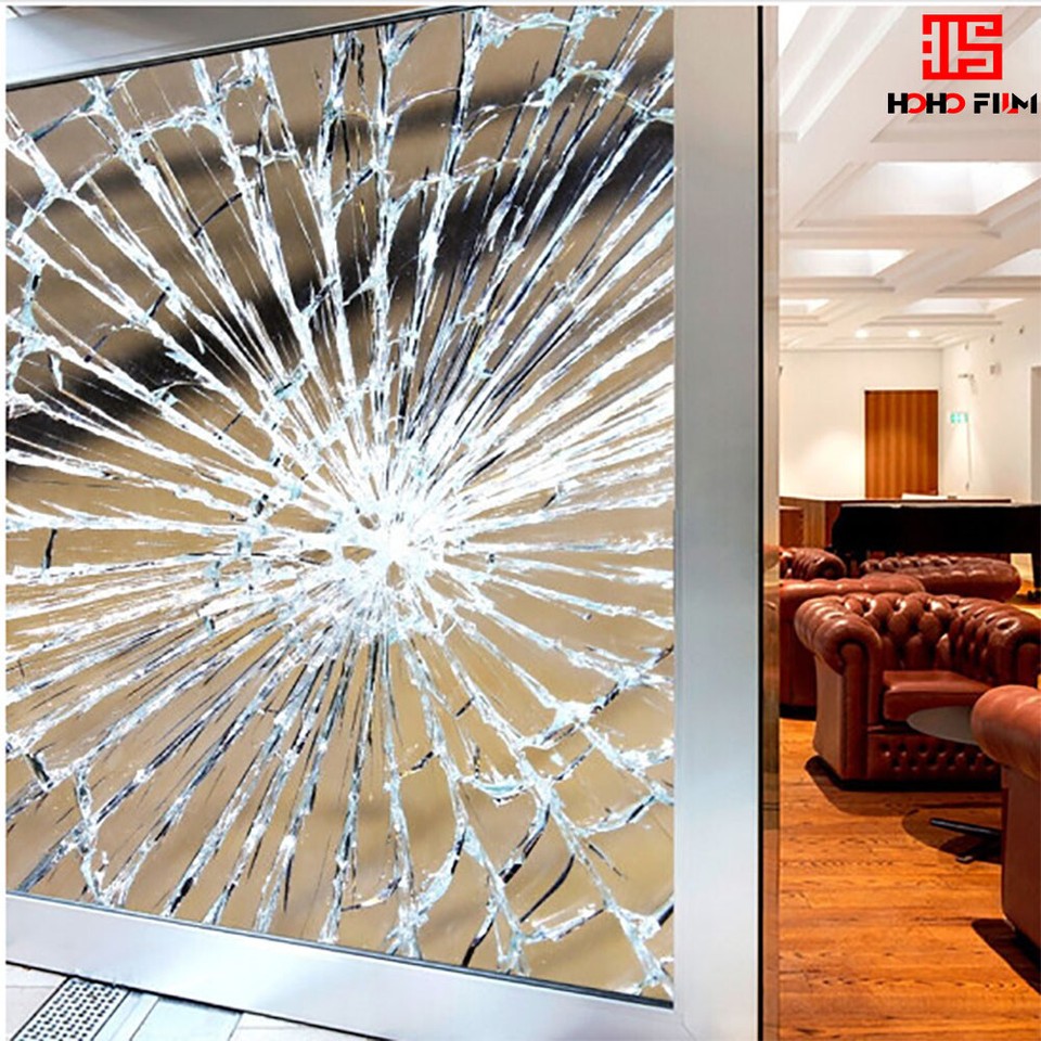 12mil Safety&Security Window Film Shatter-proof Glass Sticker Bank USE ...