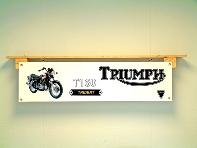 Triumph Trident Banner T160 Classic Meriden Bike Garage Workshop Wall ...