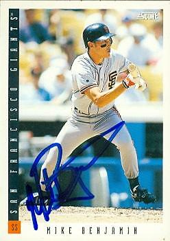 Mike Benjamin autographed Baseball Card (San Francisco Giants) 1993 ...