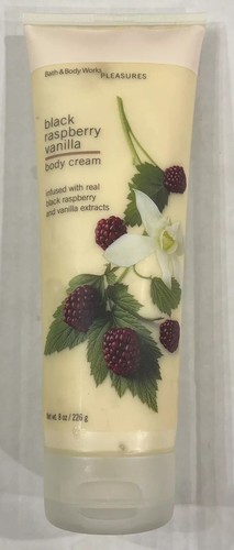 Bath & Body Works Black Raspberry Vanilla Body Cream 8 oz Rare ORIGINAL ...