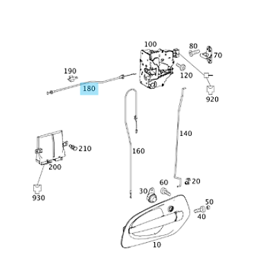 Mercedes Benz Actros MP4 Door Interior Handle Assembly A9607201113 NEW ...