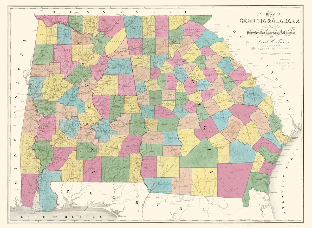 Alabama County Map Printable State Map With County Lines Diy