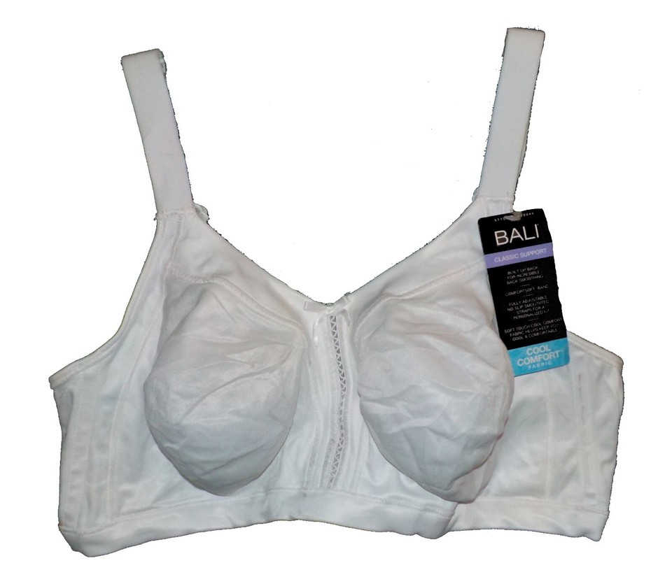 New Bra Bali Double SupportU Soft Touch Smooth WF White DF0044 MSRP-$40 ...