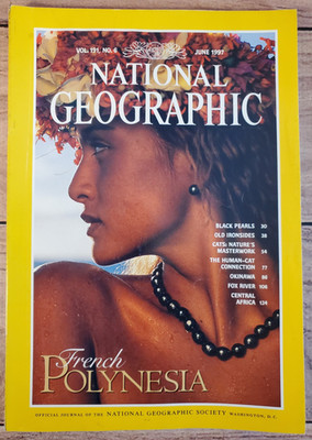 National Geographic Magazine June 1997 – French Polynesia Pearls Cats ...
