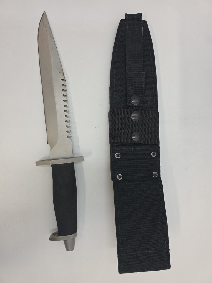 Gerber BMF Survival Knife 9” Blade with Sheath & Compass Vintage | eBay