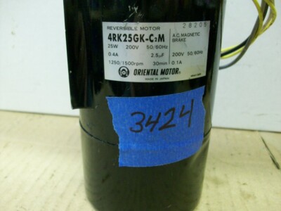 ORIENTAL MOTOR 4RK25GK-C2M A.C. MAGNETIC BRAKE MOTOR | eBay