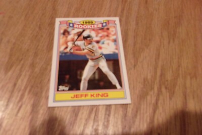 JEFF KING ROOKIES 1989 TOPPS BASEBALL CARD COMMEMORATIVE SET | eBay